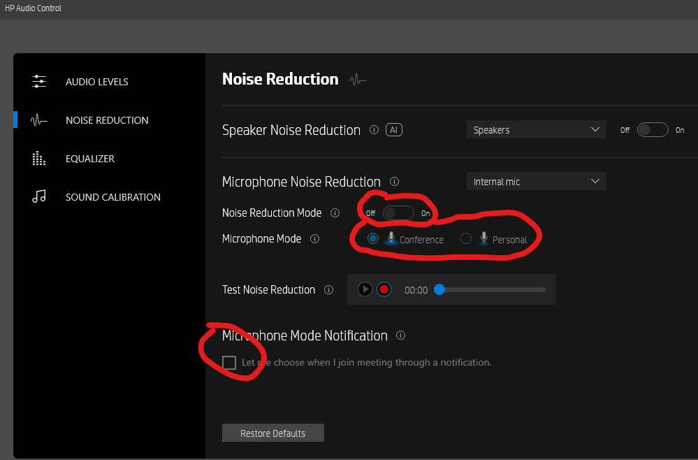 HP Audio Control no longer lets me use Microphone Noise Redu... - HP ... HP Audio Control no longer lets me use Microphone Noise Redu... - HP ...