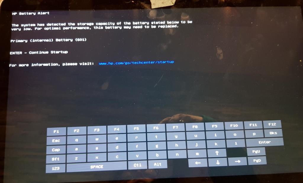 Solved: CMOS Batterie low: Message "primary internal battery 601" - HP ...