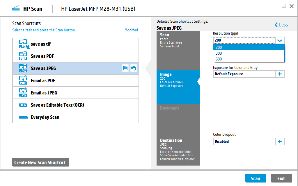 The printer won't scan at 1200 ppi (anymore) - HP Support Community ...
