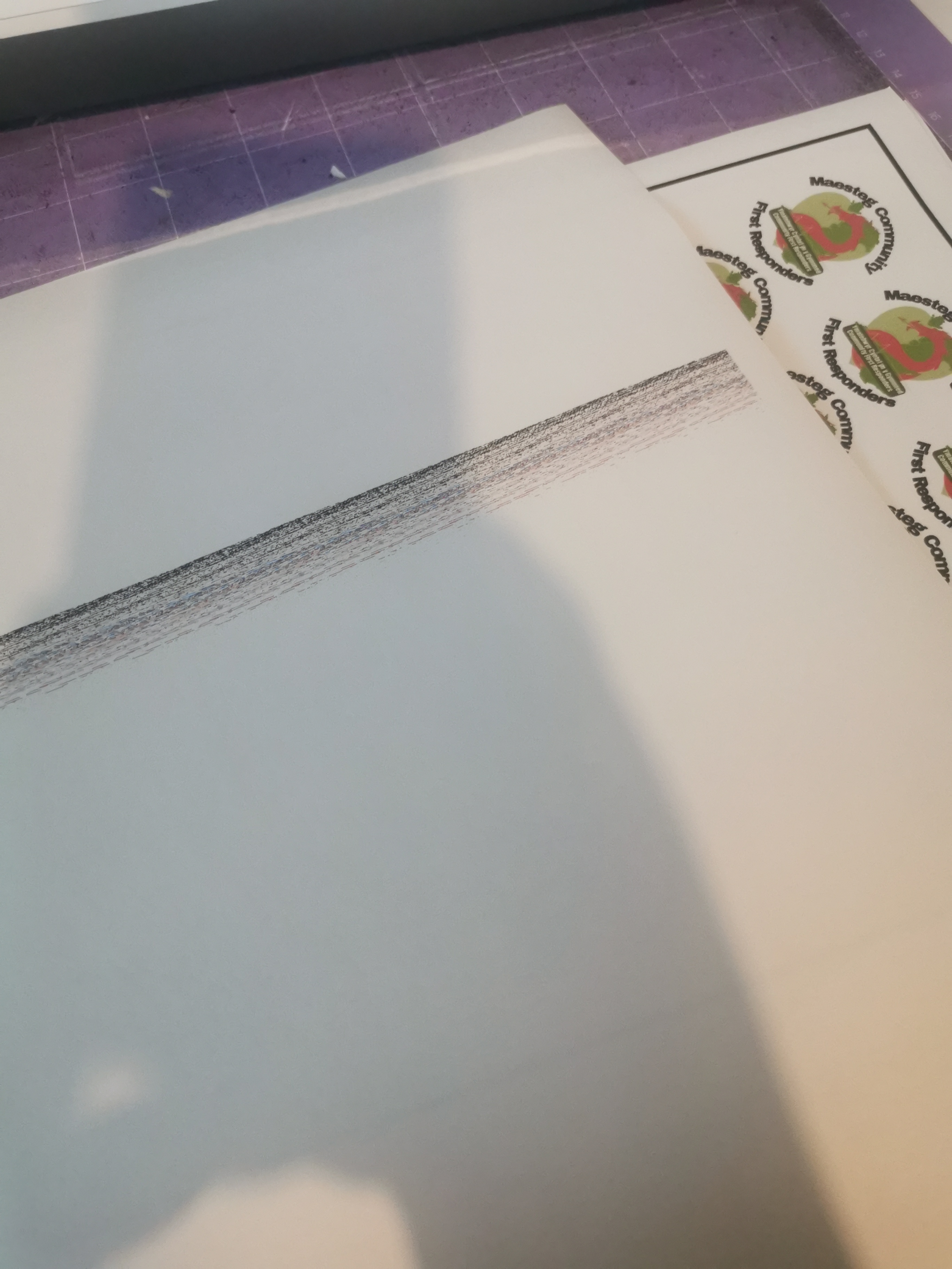 Printer printing lines ?? - HP Support Community - 8288341