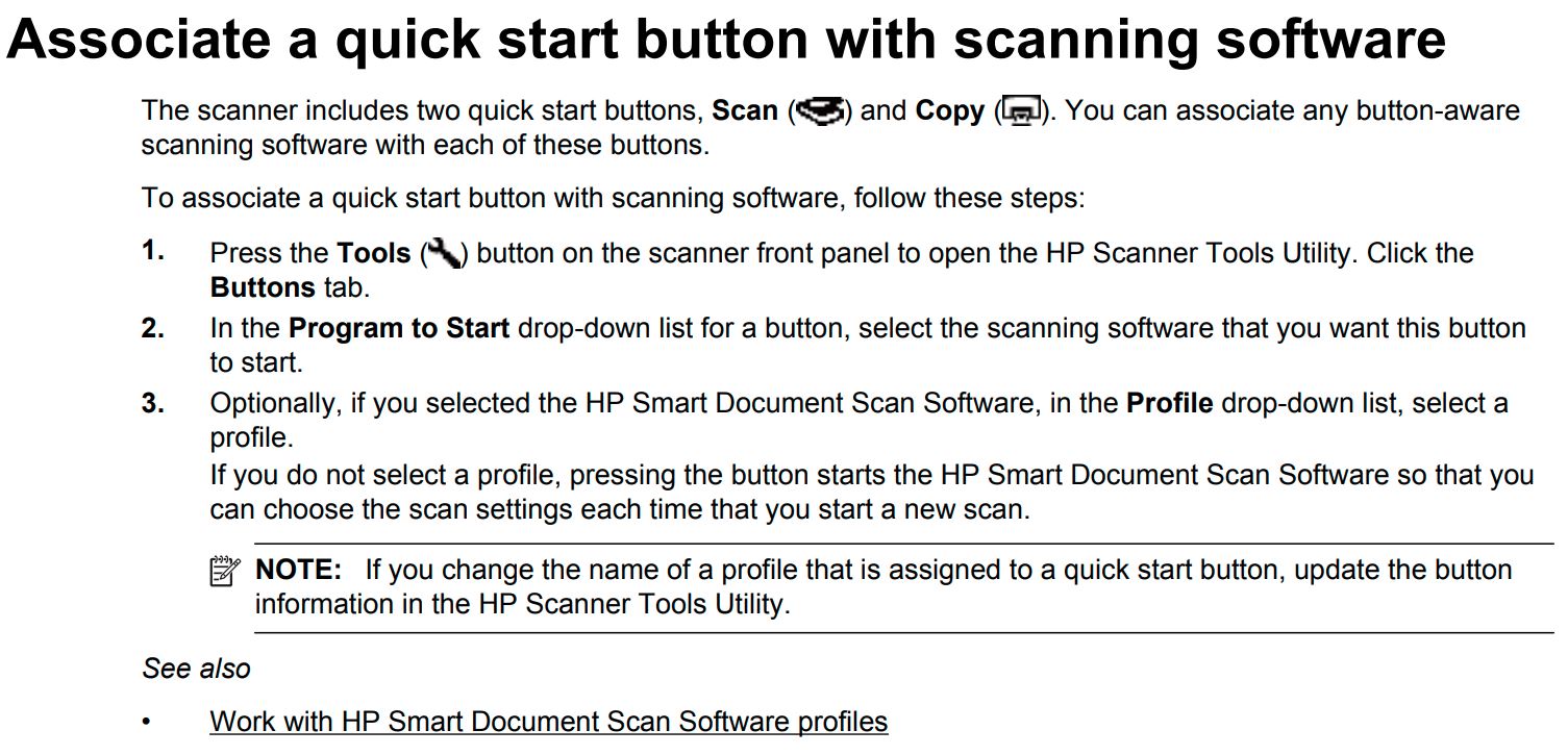 Solved: Am I reading the manual wrong? “Scan” button won't scan my p ... Solved: Am I reading the manual wrong? “Scan” button won't scan my p ...