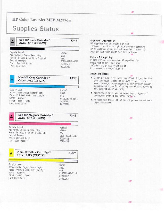 Lines when printing, but not when I copy - HP Support Community - 8292757