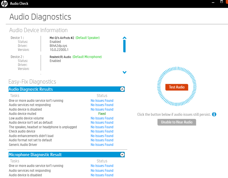 Audio input-Windows 11 - HP Support Community - 8317245