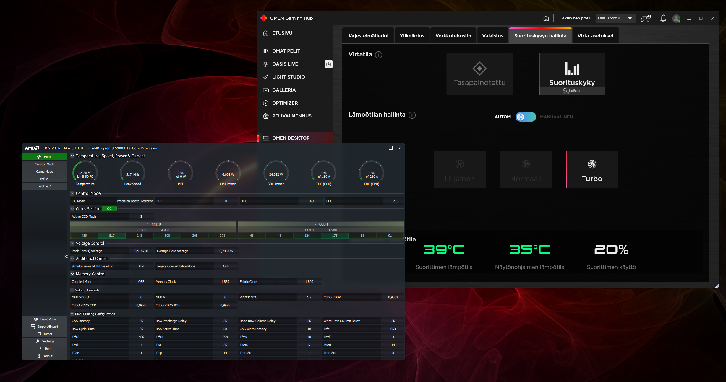 HP Omen 45L: Gaming Hub Performance mode slows down PC - HP Support ...