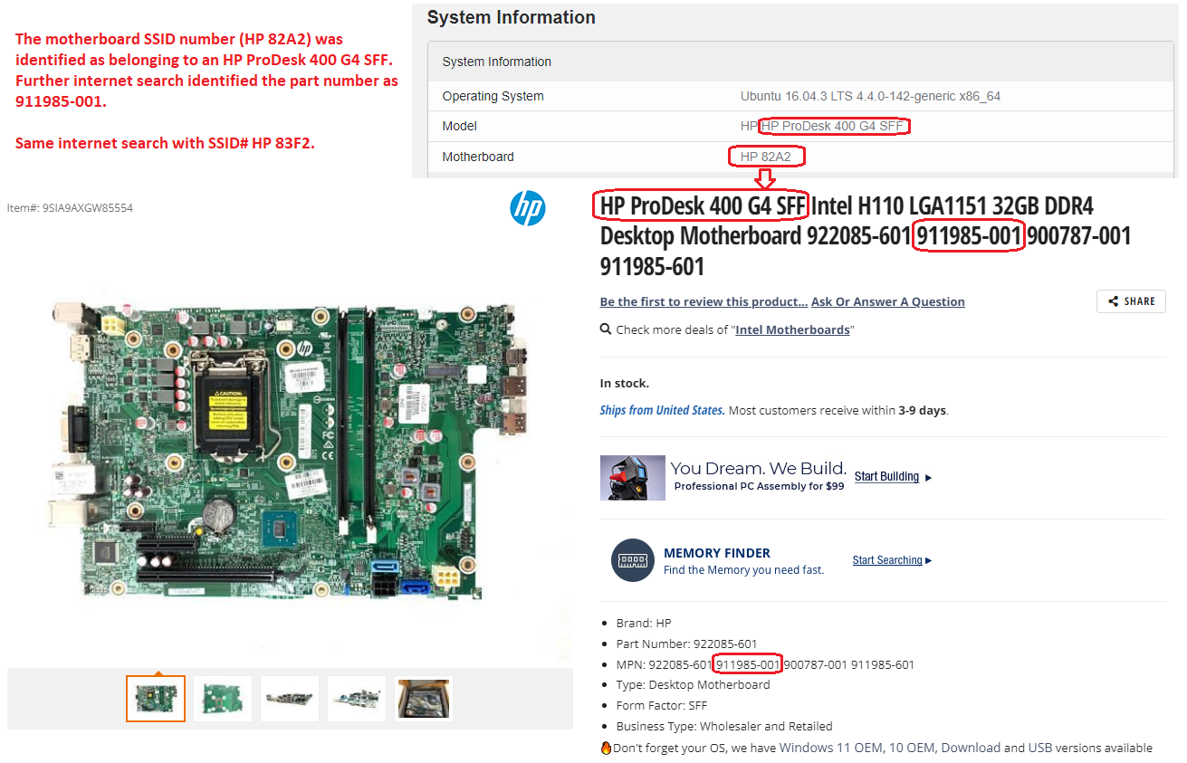 Solved: how to get info and images of HP motherboards - HP Support ...
