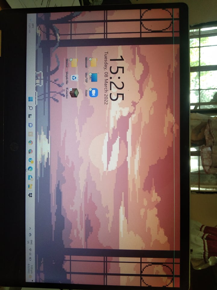 Sky Blue Horizontal Line on my Hp Laptop Screen - HP Support Community ...