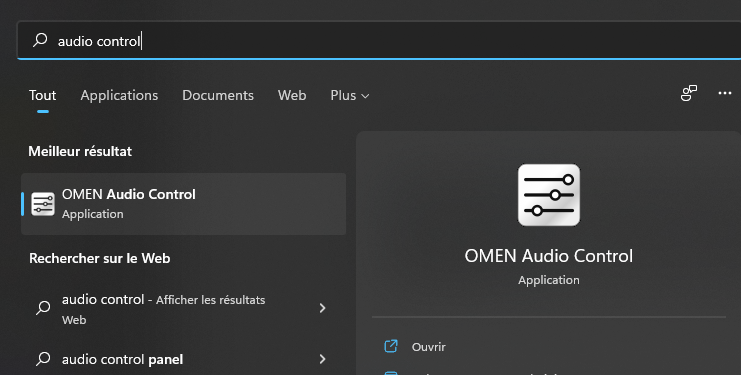 Audio control - HP Support Community - 8133392