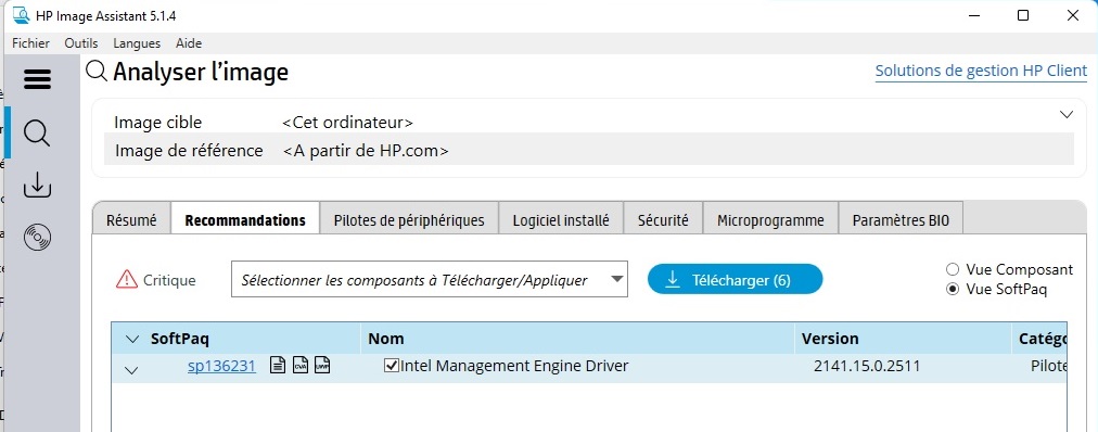 Solved: USING HPIA INTEL MANAGEMENT ENGINE DRIVER 2141.15.0.2511 REF ...