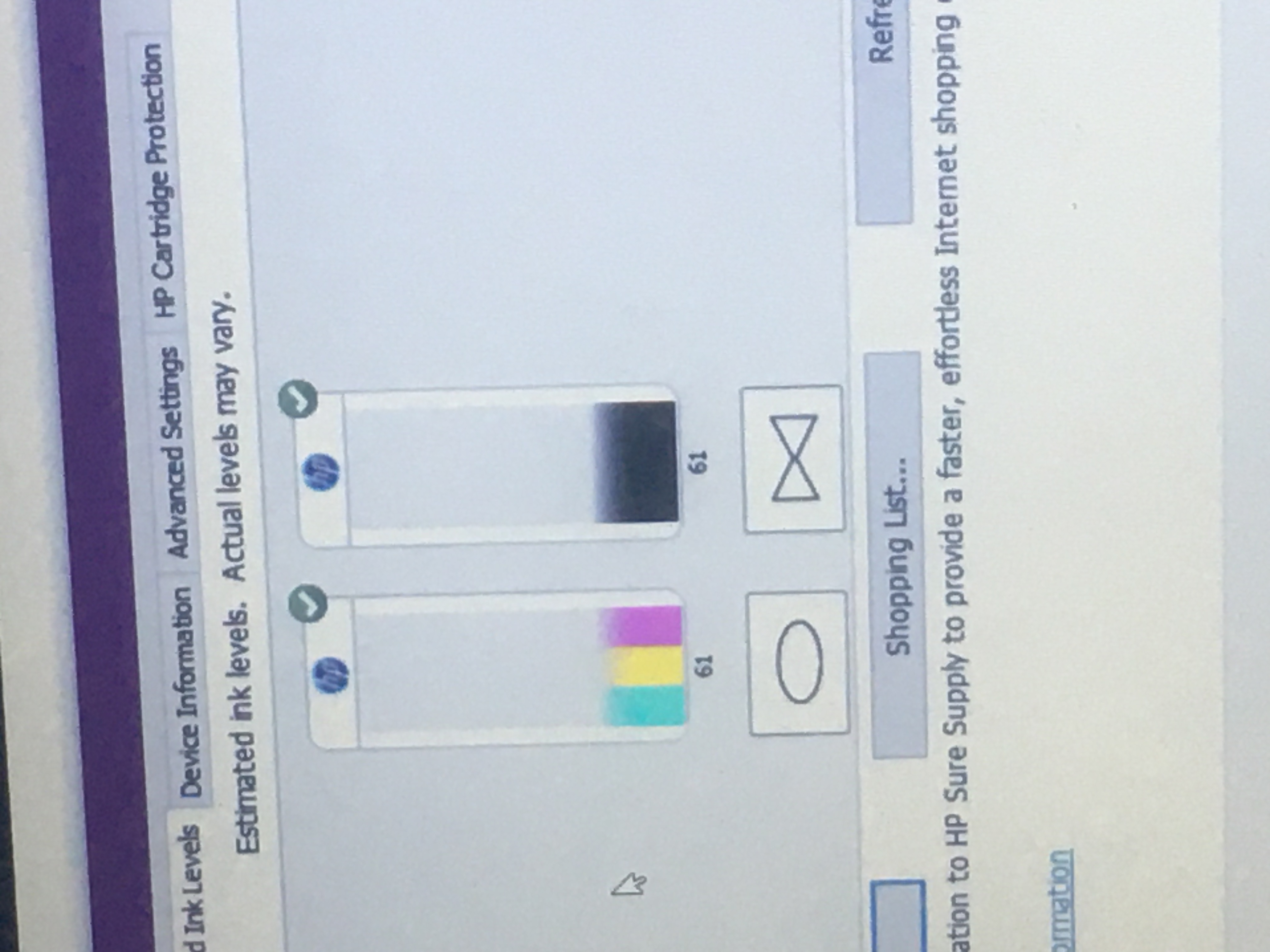 Printer shows there’s ink but prints a blank page. - HP Support ...