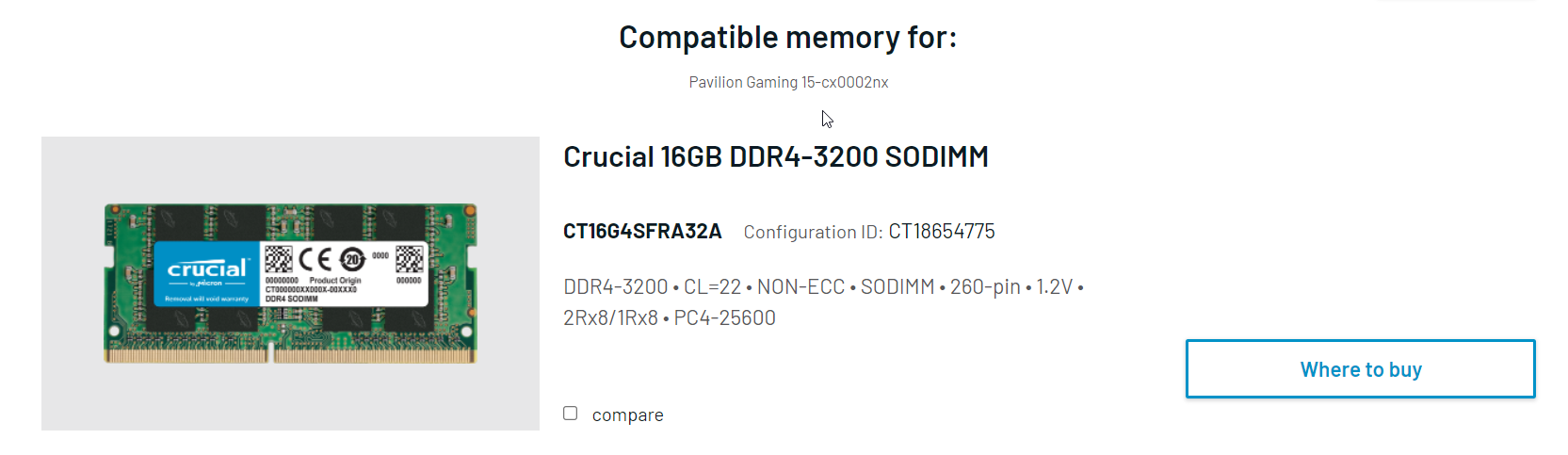 Solved: Need suggestion on RAM upgrade - HP Support Community - 8354135