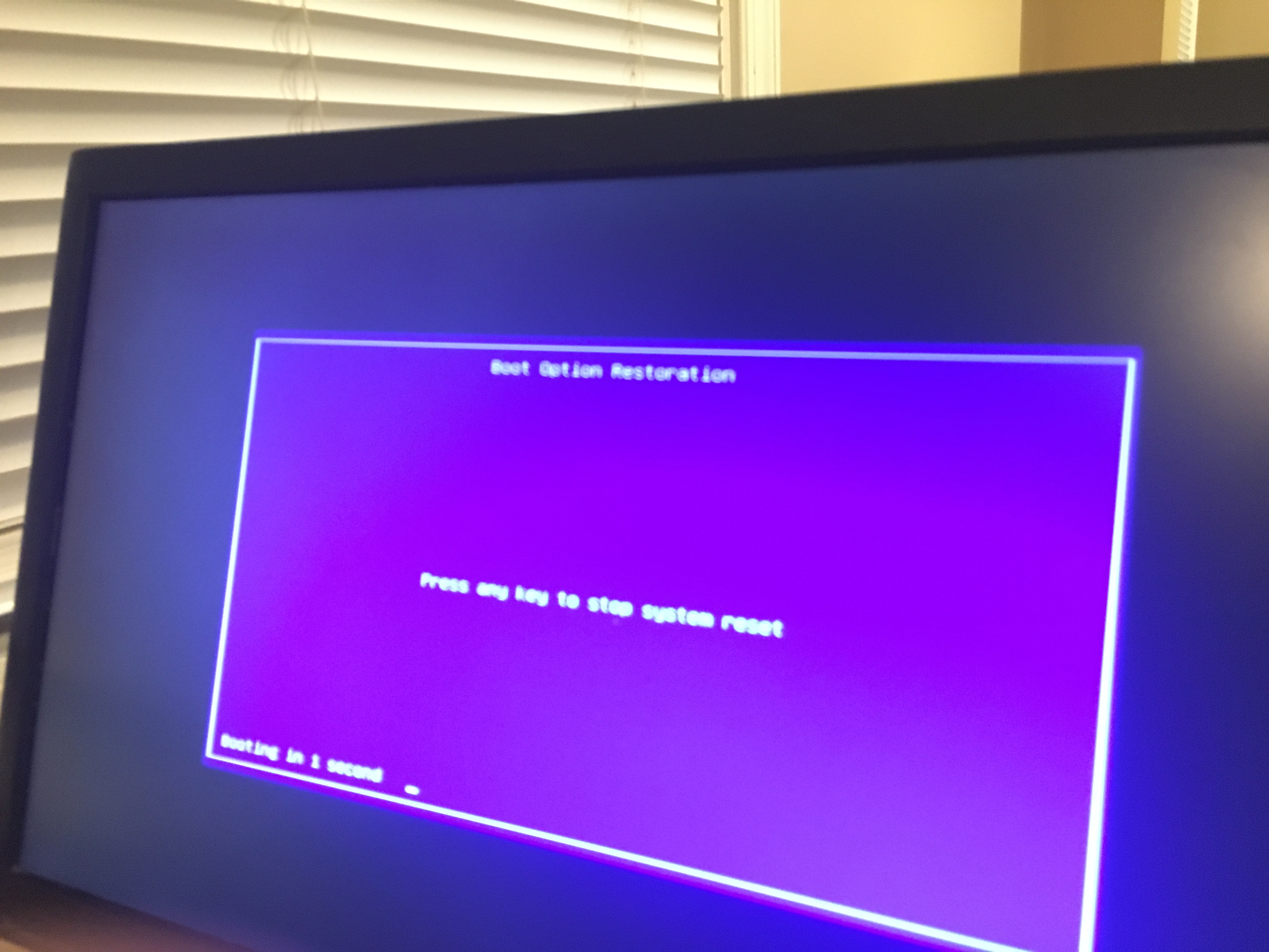 HP Compaq 8300 looping at boot option restoration after rese... - HP ...