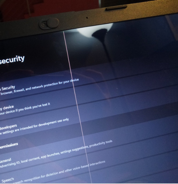 How to fix this pink line that appear at the center of my sc... - HP ...