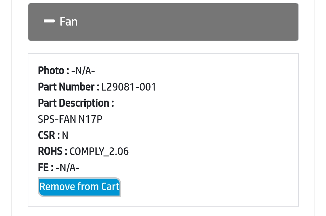 Laptop Fan is not available in HP partsurfer or anyother sto... - HP ...