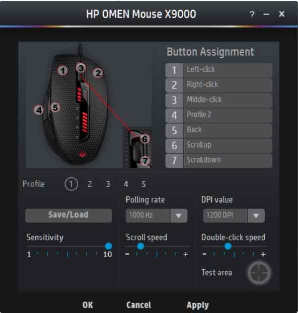 How do I assign DPI values to each individual profile of HP ... - HP ...