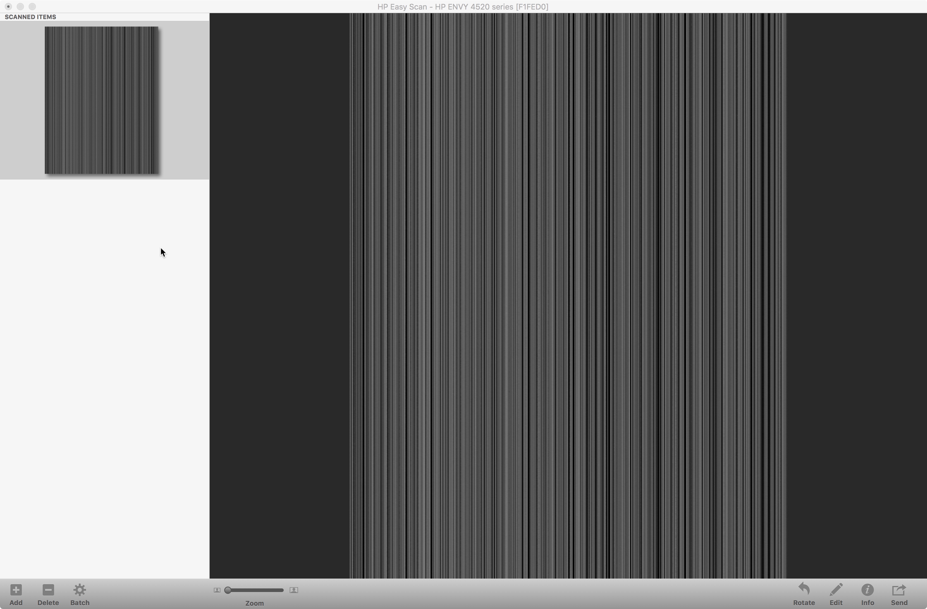 Scan working but page comes out with all black/gray lines - HP Support ...
