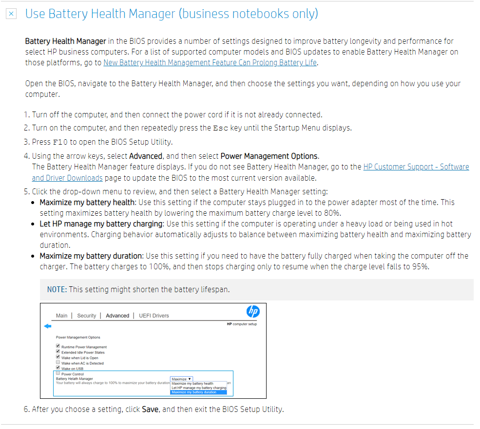 how to limit laptop battery charging to 80% ? - HP Support Community ...