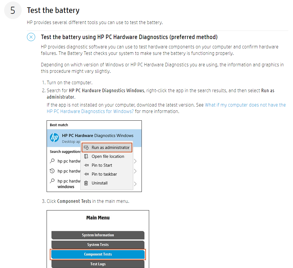Battery not recognized - HP Support Community - 8373104