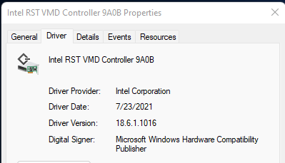 Samsung 980Pro SSD and Intel RST VMD controller - HP Support Community ...