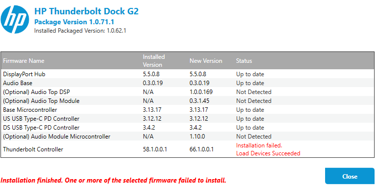 Solved: HP Thunderbolt Dock G2 - Thunderbolt Controller Installation ...
