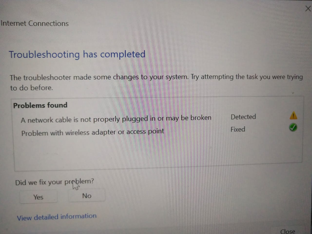 NETWORK PROBLEM - HP Support Community - 8393237