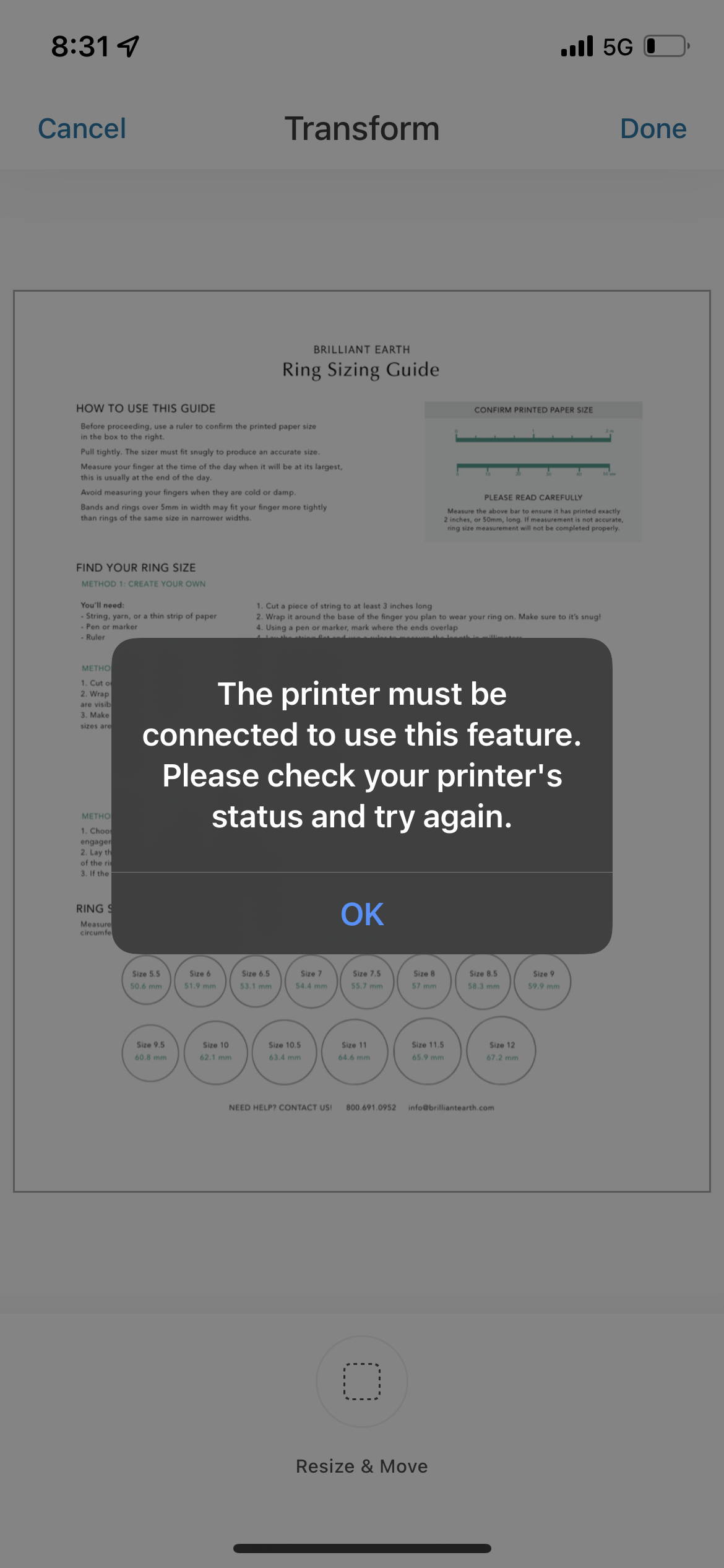 HP smart app is saying the printer is “ready” but won’t allo... - HP ...