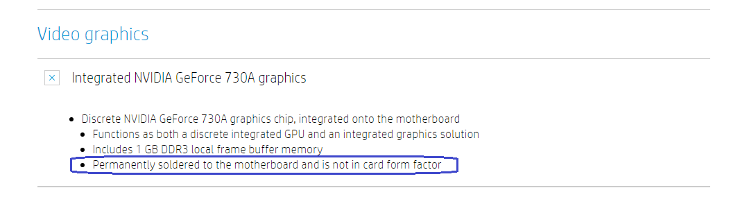 Solved: Video Card upgradeable? - HP Support Community - 8396590
