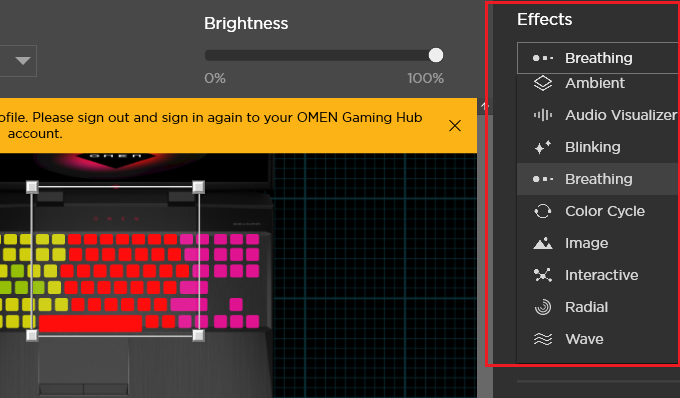 RGB setting - HP Support Community - 8458709