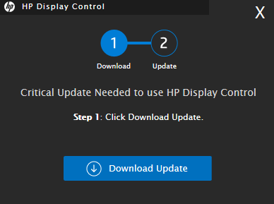 HP Display Control Critical Update - HP Support Community - 8403529