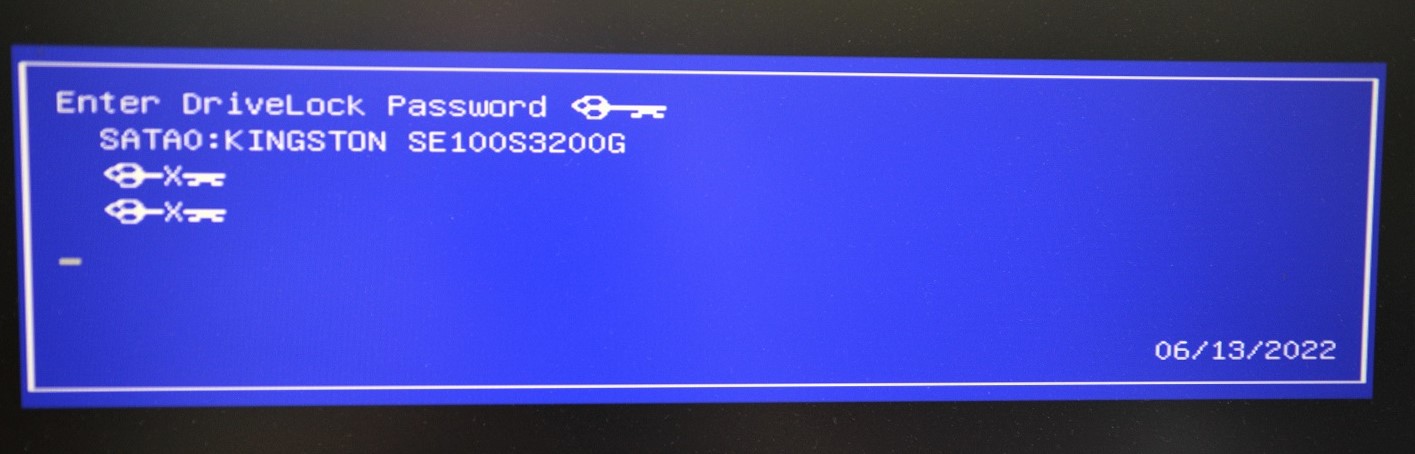 Drivelock activated itself on my HP Desktop - HP Support Community ...