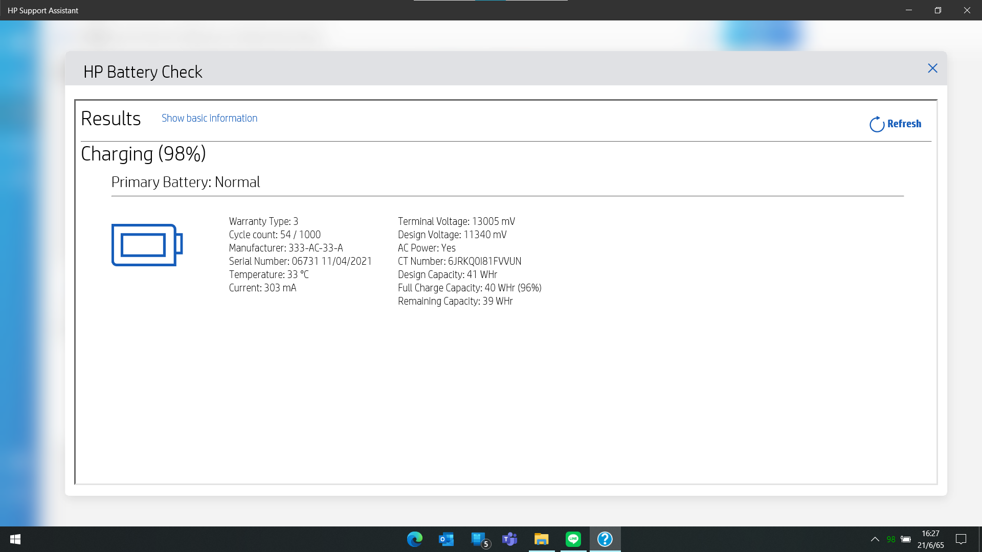 My battery's full charge capacity dropped to 96% in 5 months... - HP ...