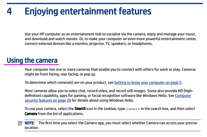 How to turn on the internal webcam in the monitor - HP Support ...