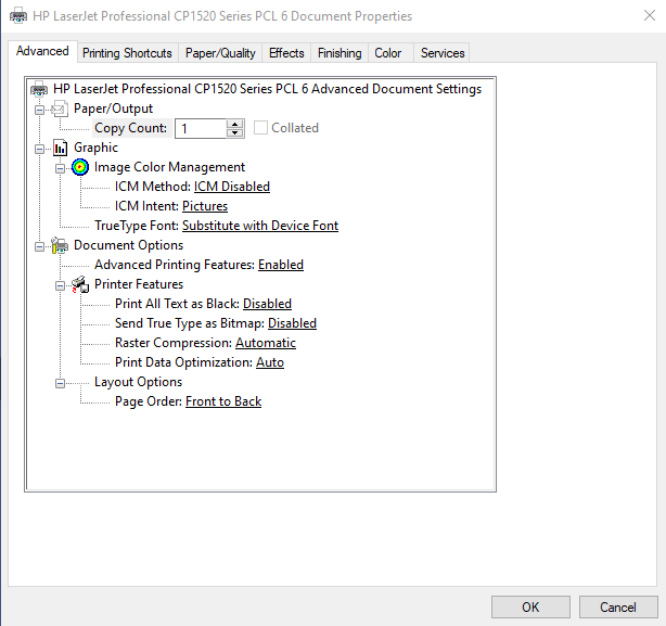 Can't find an option for draft quality printing in black & w... - HP ...