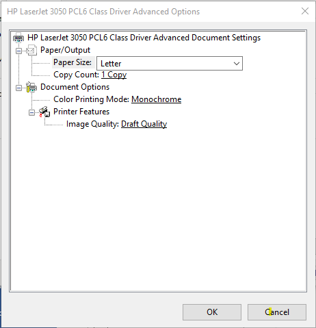 Can't find an option for draft quality printing in black & w... - HP ...