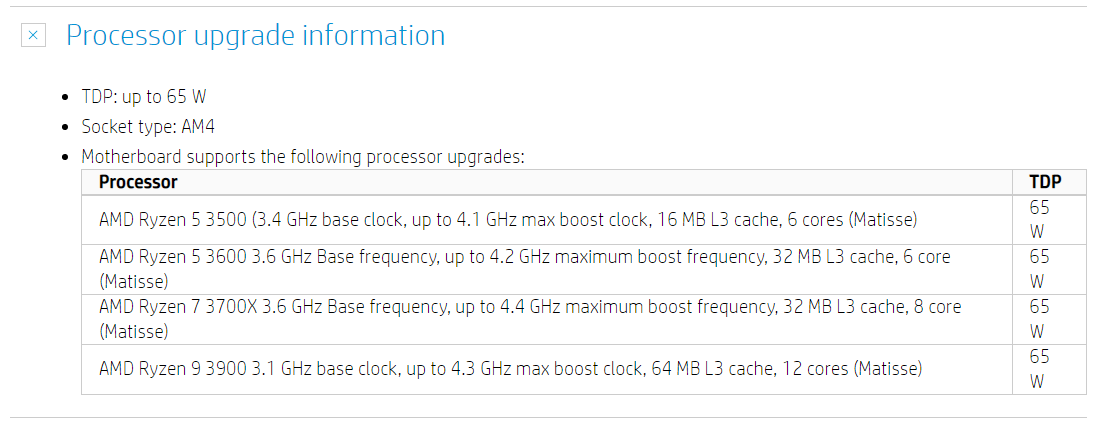 Solved: CPU upgrade - HP Support Community - 8423708