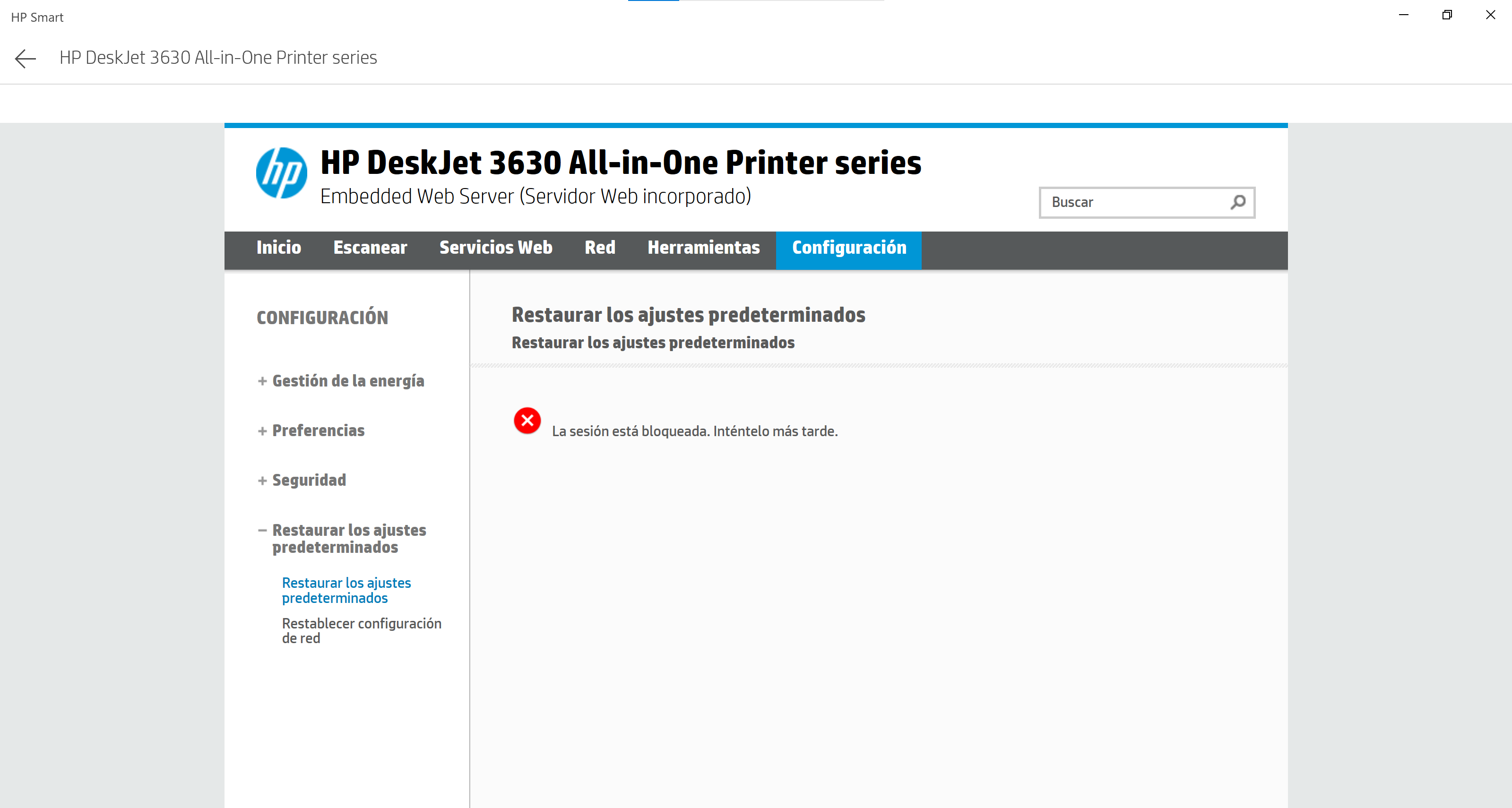 EWS password reset - HP Support Community - 8425724