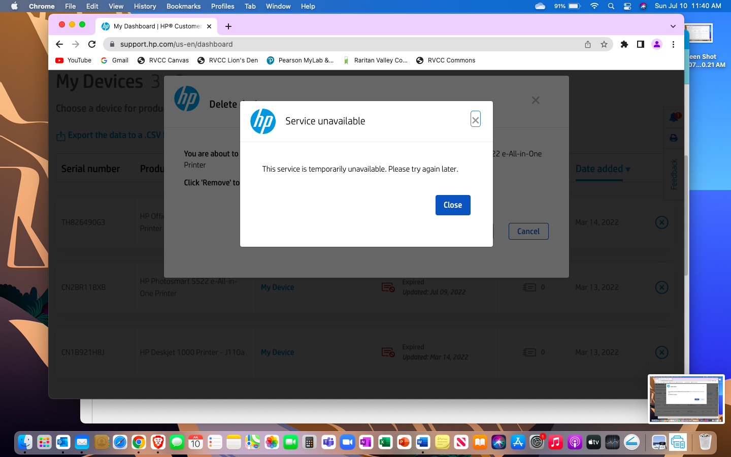 Solved: Can't remove printers from My Devices - HP Support Community ...