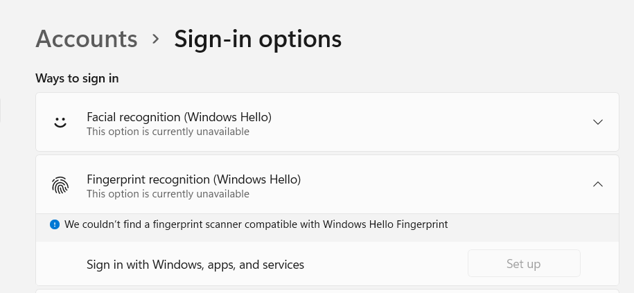 Hp Envy Fingerprint Scanner not working after Win 11 upgrade - HP ...