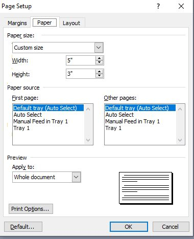 Misaligned Printing on 3 x 5 Cards - HP Support Community - 8429678