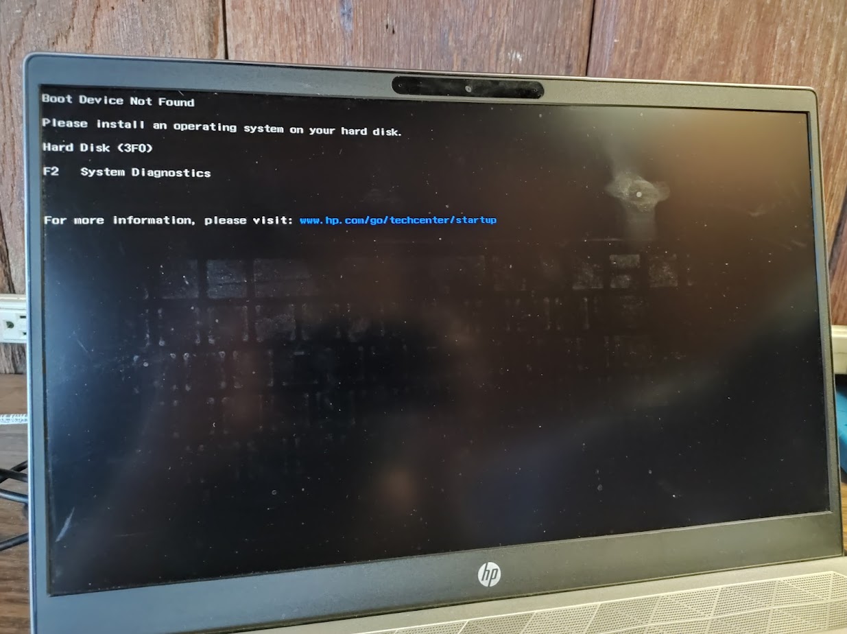 Boot Device Not Found appears every now and then when starti... - HP ...