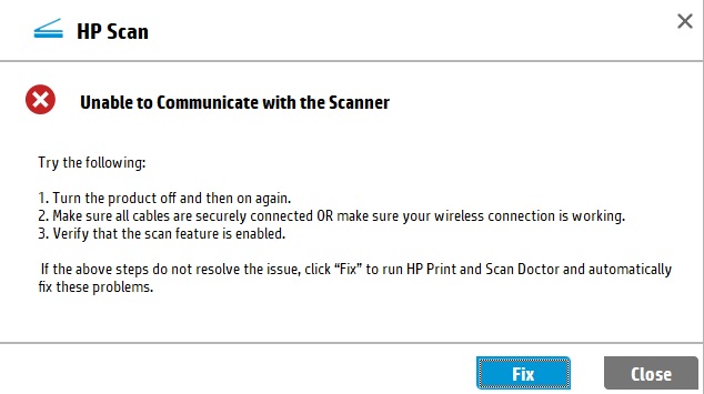 Scanner Issues - HP Support Community - 8433762