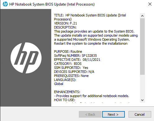 BIOS Update Utility window is not appearing during build up ... - HP ...