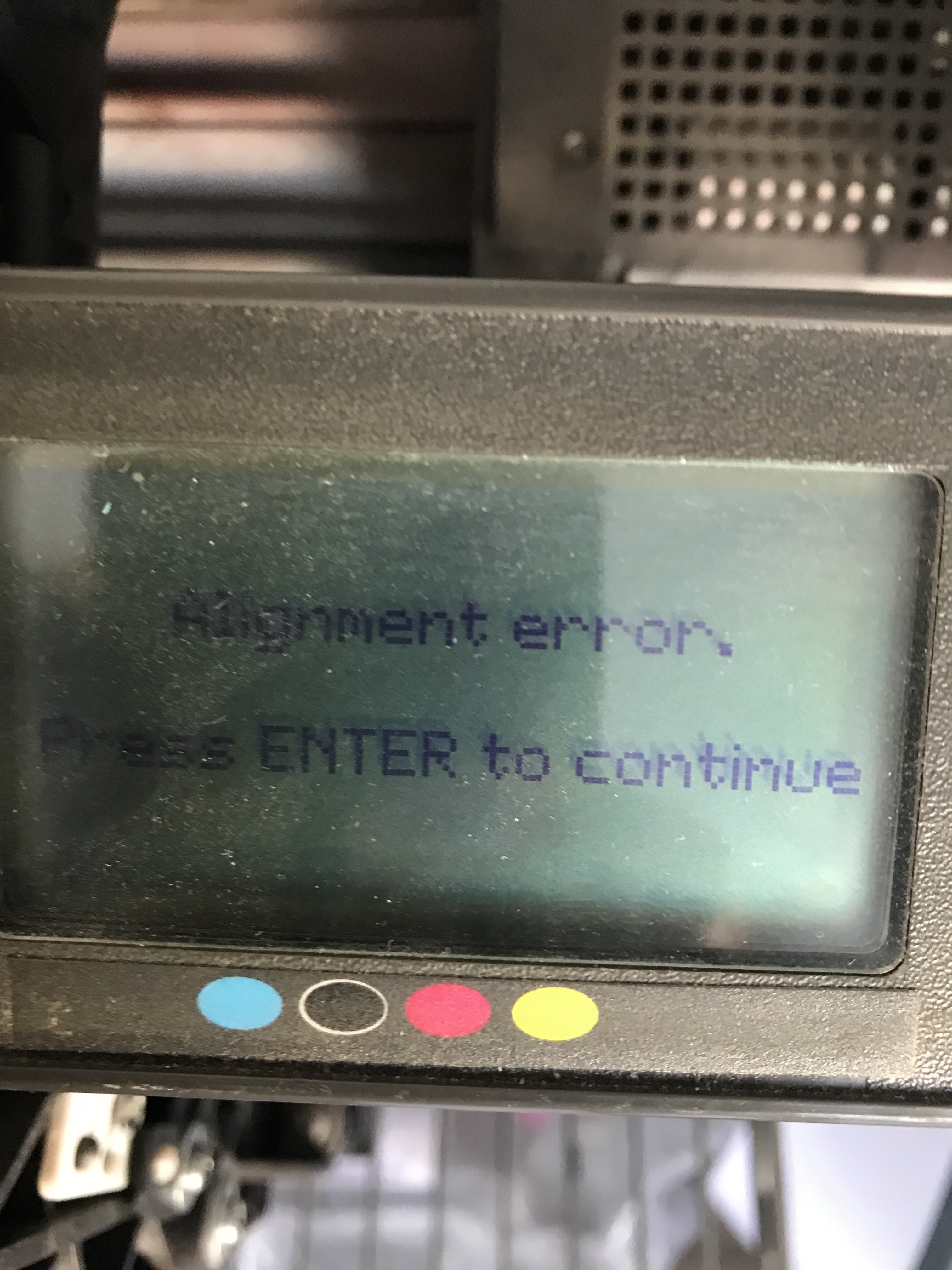 HP Plotter DesignJet DJ500 - Printheads alignment error afte... - HP ...