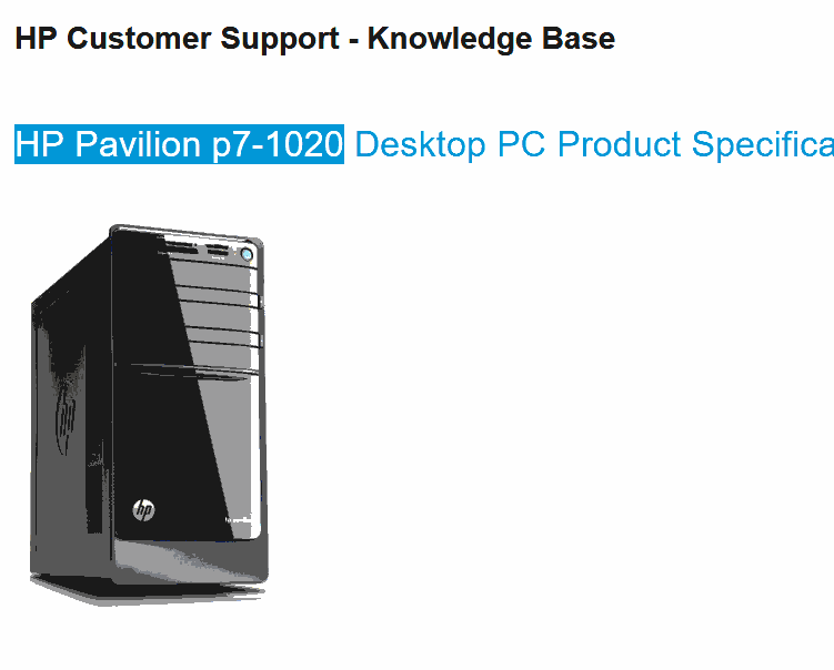 Solved: specifications - HP Support Community - 8440524