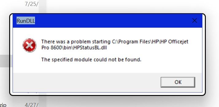 Startup warning message HP8600 - HP Support Community - 8441001