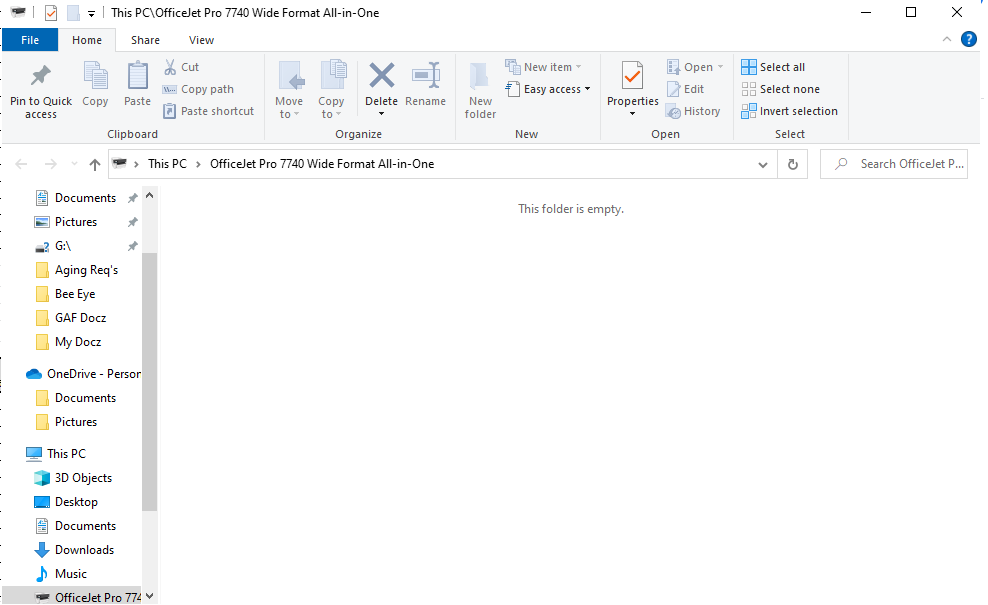 OfficeJet Pro 7740 - File explorer opens randomly - HP Support ...
