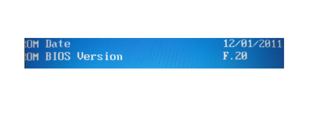 Bios F.20 Hp Comqaq 6510b is there an advanced option - HP Support ...