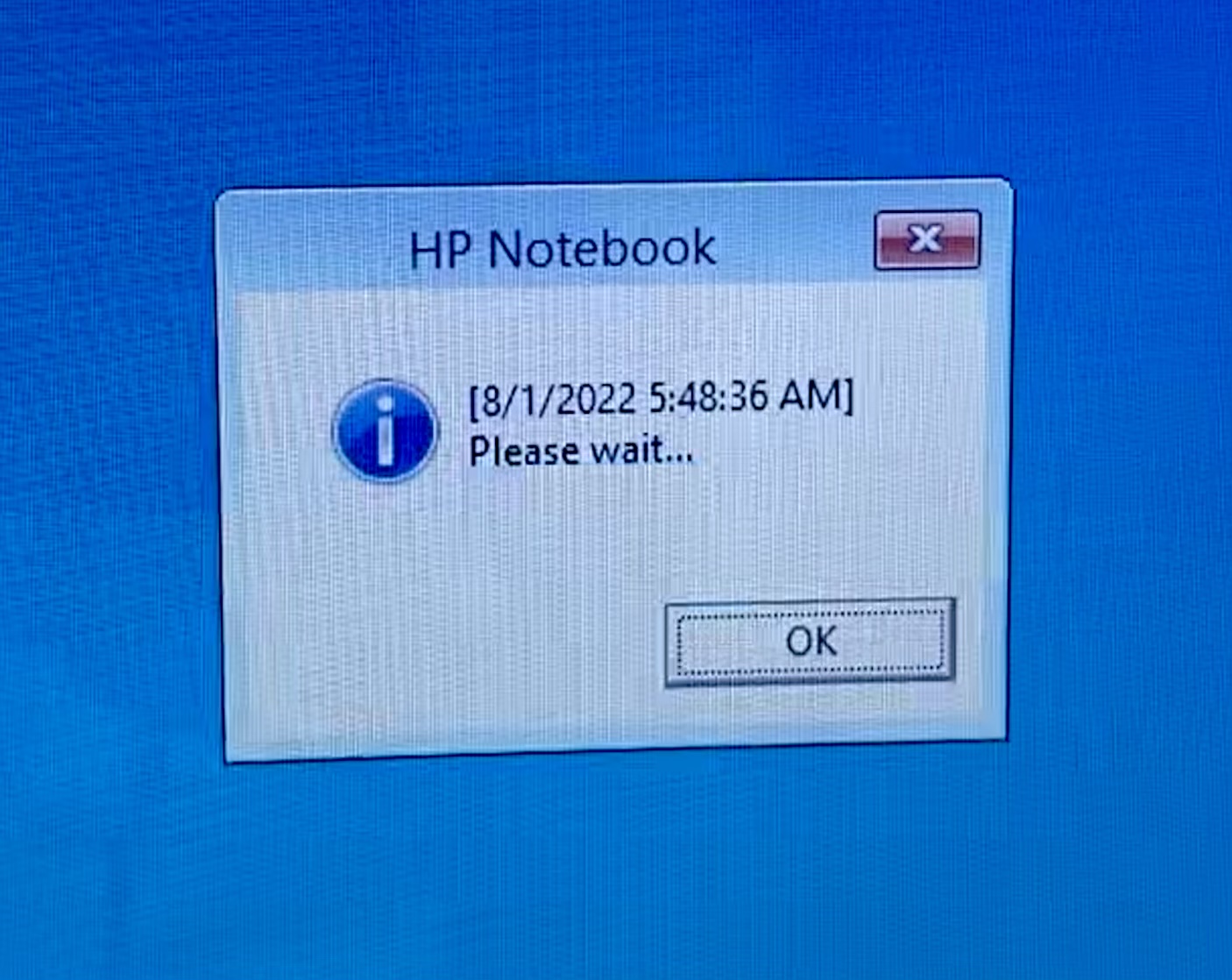 HP 2000 won’t start says time in info box - HP Support Community - 8445862