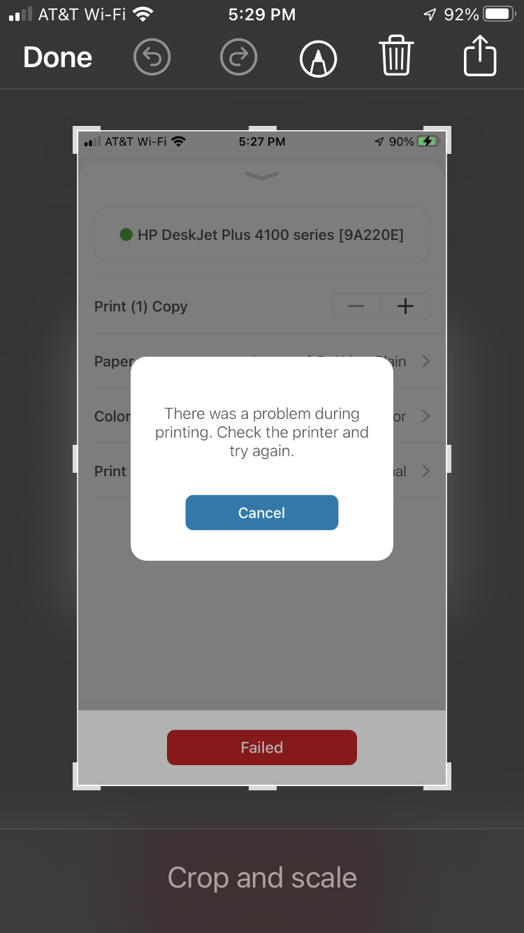 e-Print and printing from my iphone stopped working - HP Support ...