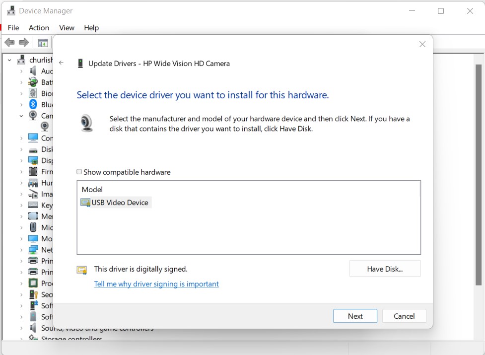 Black screen when using video during Zoom classes, and camer... - HP ...