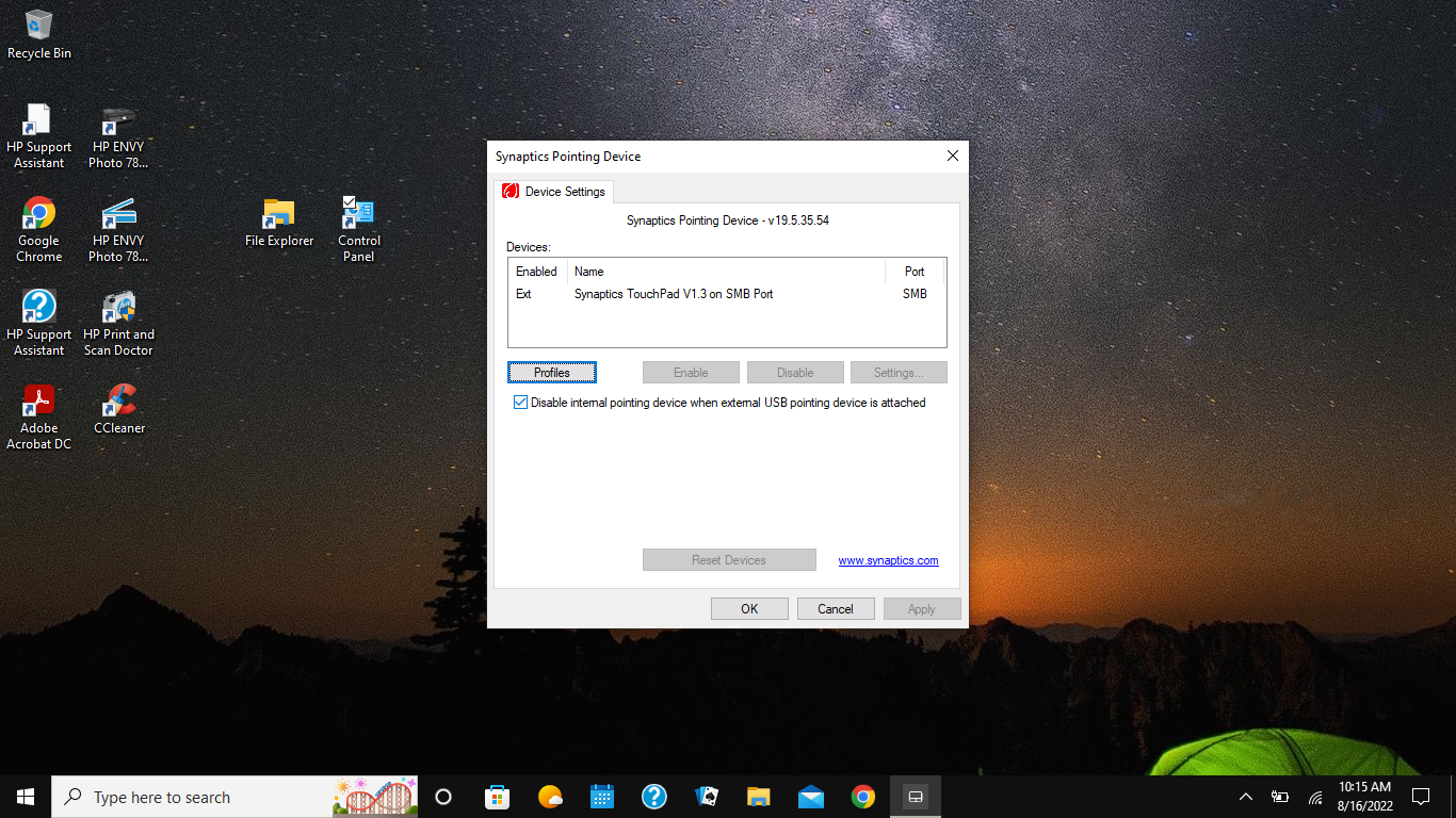 Drivers for SynaptiTcs SMBus Touchpad Windows 10 and Drivers... - HP ...